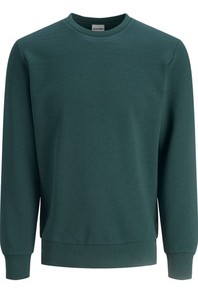 Jack & Jones 12175294 O Yaka Regular Fit Erkek Koyu Gri Sweatshirt