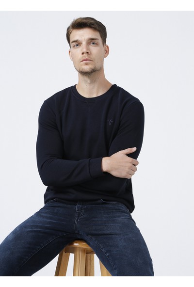 Fabrika Josey O Yaka Basic Lacivert Erkek Sweatshirt Fabrika Josey O Yaka Basic Lacivert Erkek Sweatshirt