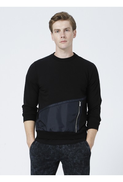 Black On Black Bisiklet Yaka Standart Kalıp Siyah Erkek Sweatshirt Black On Black Bisiklet Yaka Standart Kalıp Siyah Erkek Sweatshirt