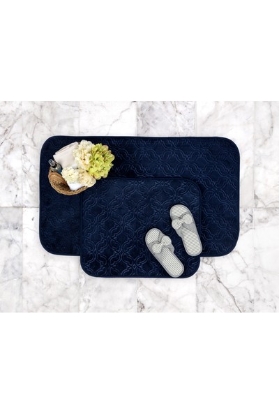 Madame Coco Prunella Banyo Paspası - Indigo Madame Coco Prunella Banyo Paspası - Indigo