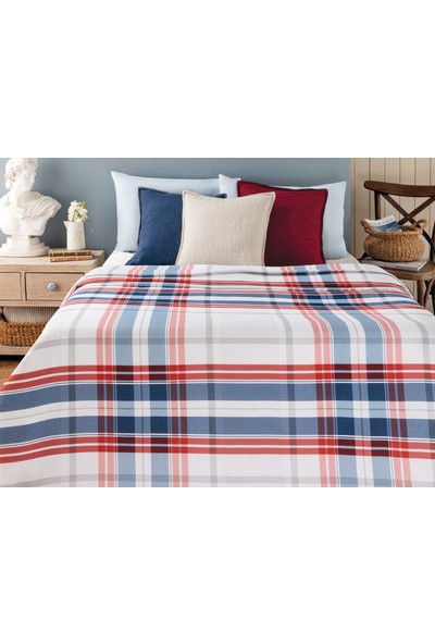 Madame Coco Aigle Tek Kişilik Baskılı Pike - Lacivert Kırmızı Madame Coco Aigle Tek Kişilik Baskılı Pike - Lacivert Kırmızı