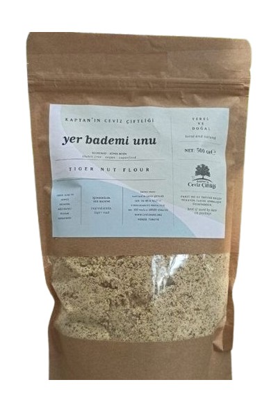 Kaptan'ın Ceviz Çiftliği Tarımda Kadın Tıger Nut - Yer Bademi Unu 500 gr Kaptan'ın Ceviz Çiftliği Tarımda Kadın Tıger Nut - Yer Bademi Unu 500 gr