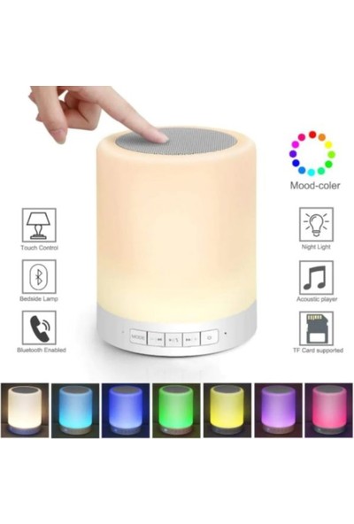 İstatek CL-671 Dokunmatik Renkli Gece Lambası ve Bluetooth Hoparlör İstatek CL-671 Dokunmatik Renkli Gece Lambası ve Bluetooth Hoparlör