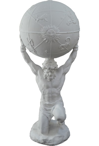 Pol & Art HYK143 Dünya Taşıyan Atlas Polyester Obje Pol & Art HYK143 Dünya Taşıyan Atlas Polyester Obje