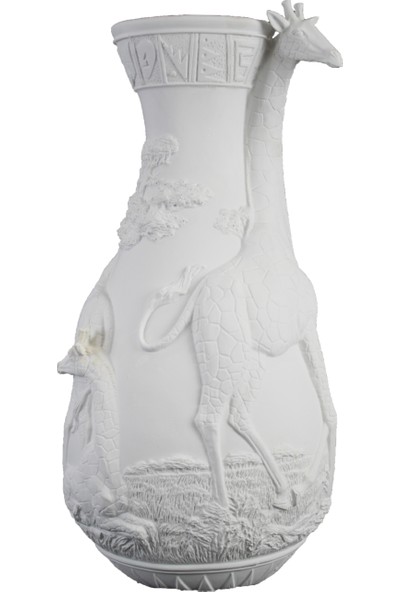 Pol & Art HYK636 Zürafalı Vazo Polyester Obje Pol & Art HYK636 Zürafalı Vazo Polyester Obje