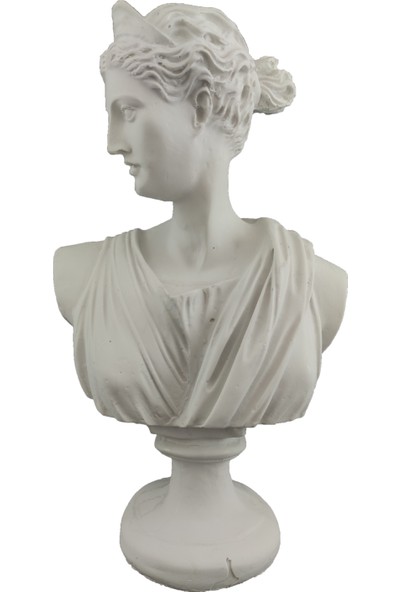 Pol & Art HYK305 Kaideli Sağa Bakan Kadın Büst Ham Polyester Obje Pol & Art HYK305 Kaideli Sağa Bakan Kadın Büst Ham Polyester Obje