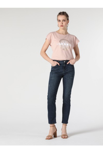 703 Carla Orta Bel Düz Paça Slim Fit Jean Kadın Jean Pantolon 703 Carla Orta Bel Düz Paça Slim Fit Jean Kadın Jean Pantolon