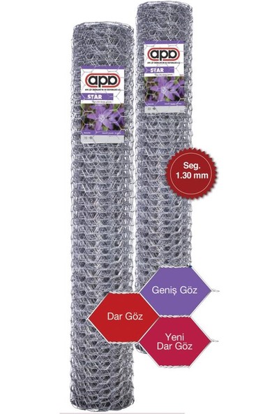 Apa Altıgen Örme Çit Teli (Star) 120X20