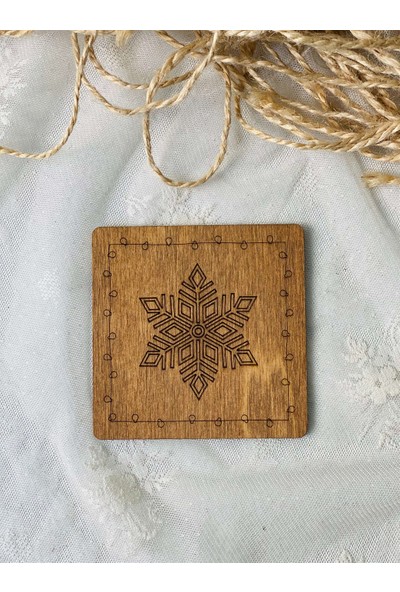 Retrobird Tasarım Bardak Altlığı Kahverengi