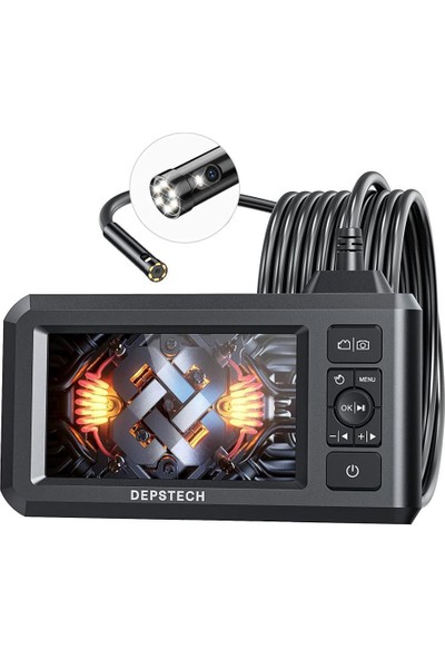 Depstech Çift Lensli Endüstriyel Endoskop, 1080P Dijital Borescope