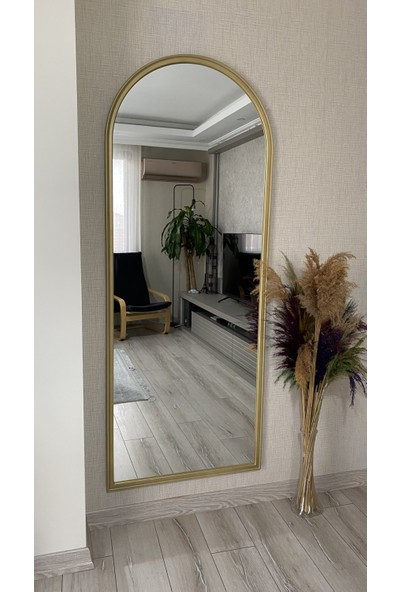 Ersan Dizayn Fuga Gold Oval Boy Aynası Duvara Monte 70 x 185 cm Ersan Dizayn Fuga Gold Oval Boy Aynası Duvara Monte 70 x 185 cm