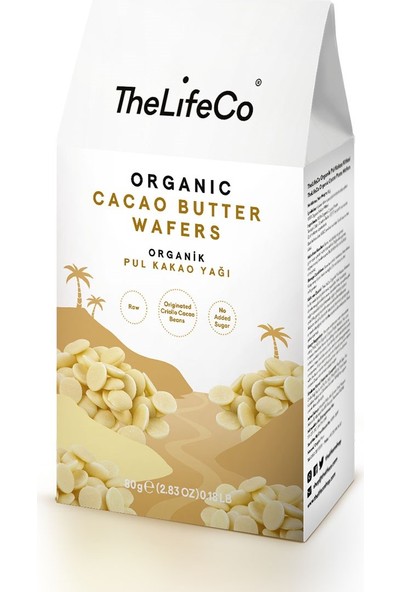 TheLifeCo Organik Pul Kakao Yağı 80GR