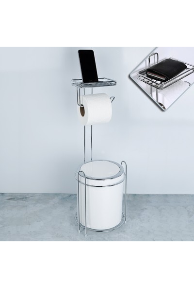 Vip Gross Wc Kağıtlık Yedekli ve Çöp Kovası