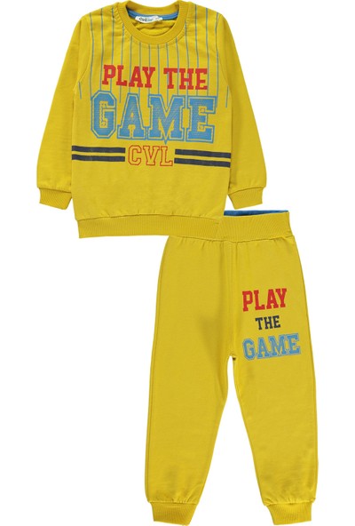 Civil Boys Erkek Çocuk Çocuk Eşofman Takımı 2-5 Yaş Hardal