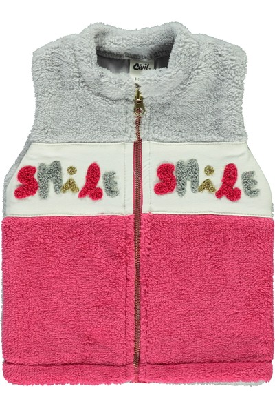 Civil Baby Kız Bebek Yelek 6-18 Ay Fuşya