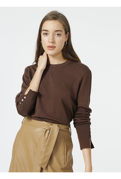 Fabrika Kahve Kadın Kazak