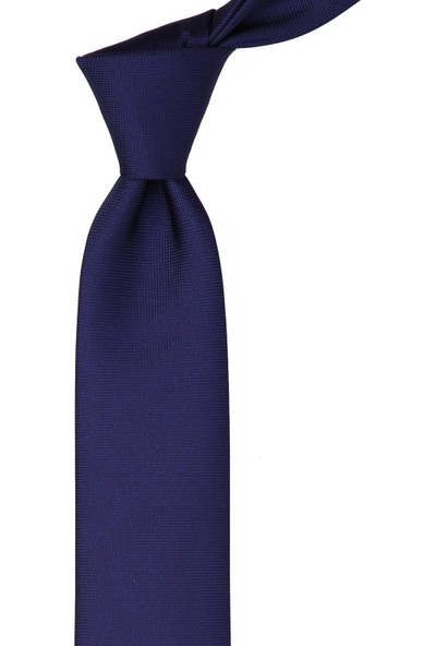 Lacivert - Mor Nokta Desen Slim Kravat SK7599