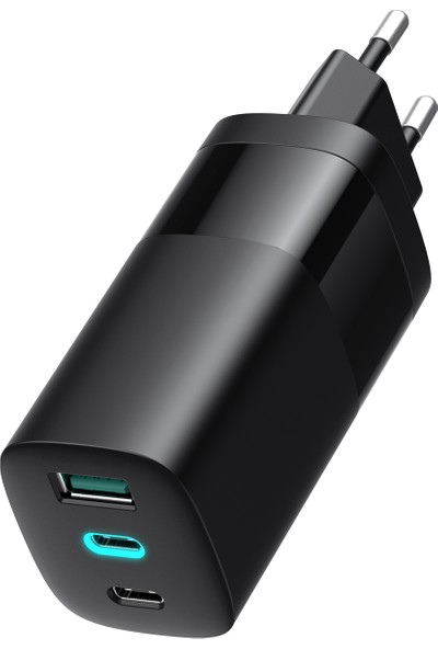 Havit UC10 65W Gan Teknoloji Hızlı Şarj Adaptörü - 2 Type-C, 1 USB Girişi Havit UC10 65W Gan Teknoloji Hızlı Şarj Adaptörü - 2 Type-C, 1 USB Girişi