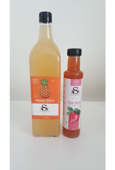 Süheylaana Ananas Sirkesi 1000 ml + Çilek Sirkesi 250 ml