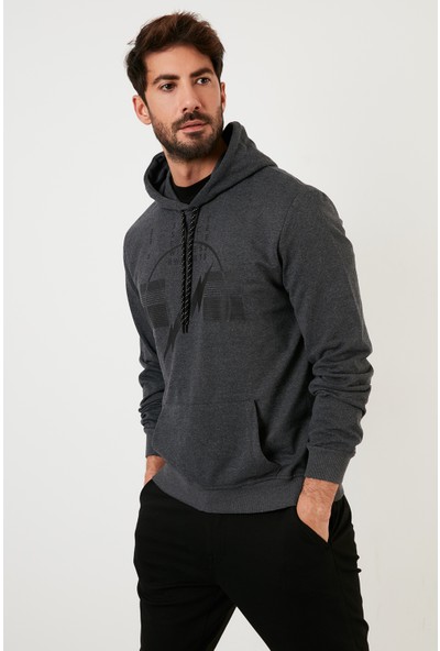 Buratti Baskılı Kapüşonlu Sweat Erkek Sweat 541Sımsek Buratti Baskılı Kapüşonlu Sweat Erkek Sweat 541Sımsek