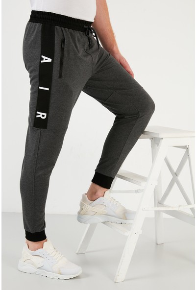 Buratti Slim Fit Air Baskılı Eşofman Altı Erkek EŞOFMAN ALTI 159AIR