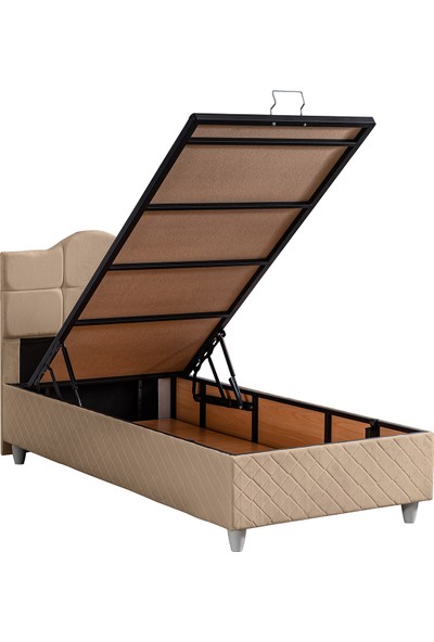 Cesur Sofia Tek Kişilik Baza Başlık Seti, Bej Cesur Sofia Tek Kişilik Baza Başlık Seti, Bej