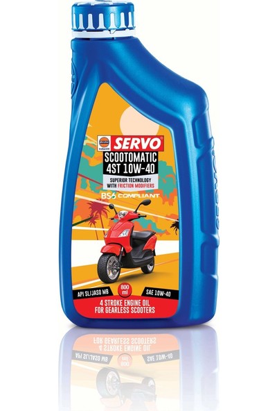 Servo 4st 10W-40 Scooter Yağı 800 ml