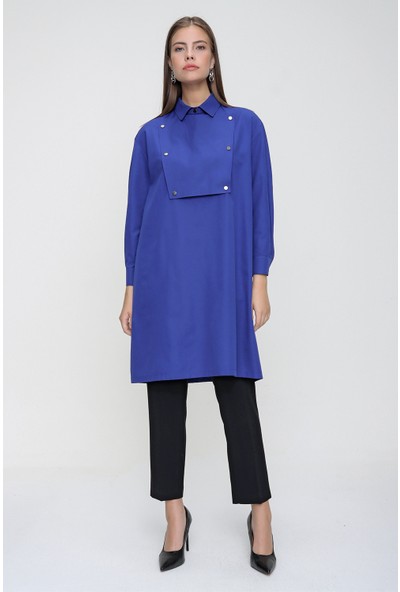 Aker 15310111 Çıtçıt Detaylı Polplin Tunik