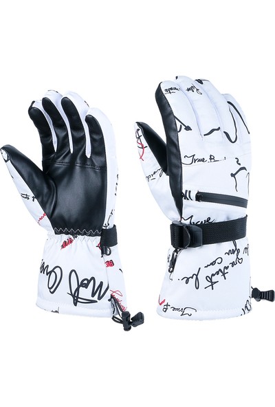 Farfi Kalın Sıcak Kış Su Geçirmez Kayak Eldivenleri (Yurt Dışından)