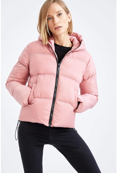 DeFacto Kapüşonlu Fermuarlı Dolgulu Şişme Mont W7854AZ21WN