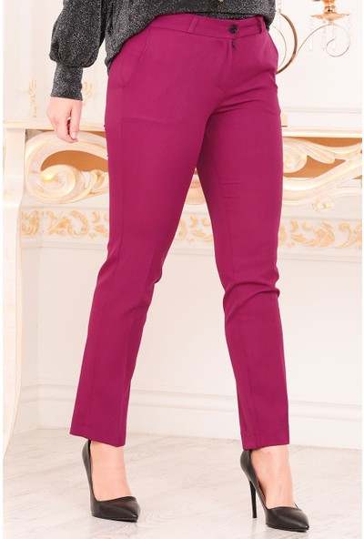 Neva Style Neva Style - Fuşya Tesettür Pantolon 6065F