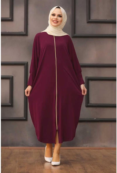 Neva Style Neva Style - Mürdüm Tesettür Ferace 1772MU Neva Style Neva Style - Mürdüm Tesettür Ferace 1772MU