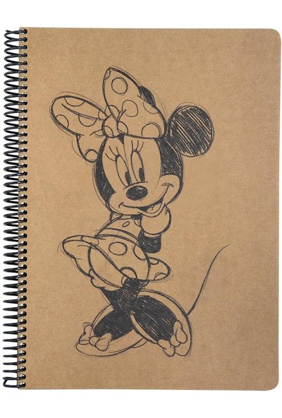 Mynote Minnie Mouse Kraft Kapak Spiralli A4 Defter 100 Yaprak Kareli Mynote Minnie Mouse Kraft Kapak Spiralli A4 Defter 100 Yaprak Kareli