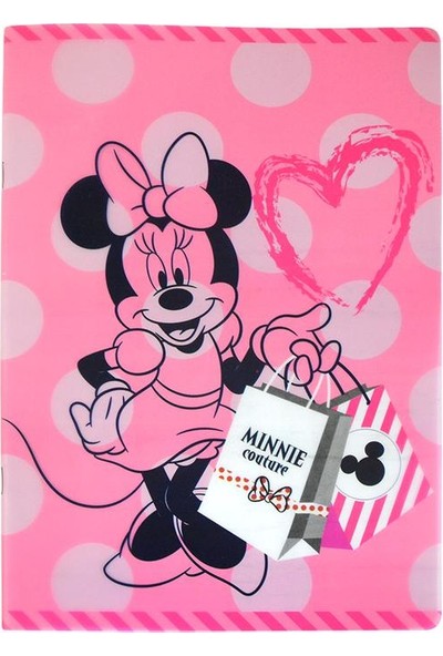Mynote Minnie Mouse A4 Defter Plastik Kapak 60 Yaprak Kareli