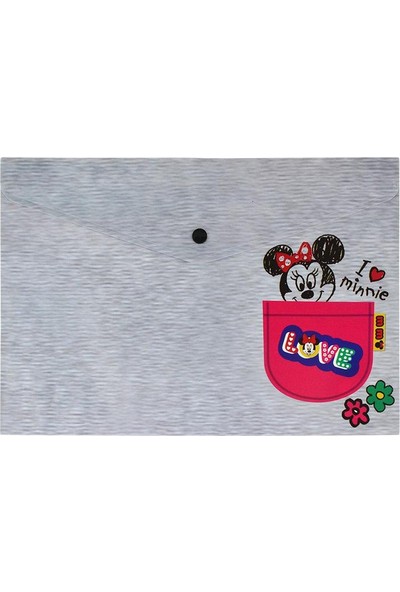 Mynote Minnie Mouse A4 Çıtçıtlı Zarf Dosya - Love Mynote Minnie Mouse A4 Çıtçıtlı Zarf Dosya - Love