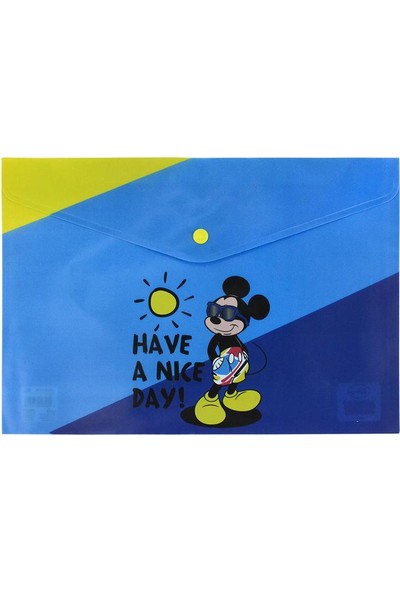 Mynote Mickey Mouse A4 Çıtçıtlı Zarf Dosya - Mavi Mynote Mickey Mouse A4 Çıtçıtlı Zarf Dosya - Mavi