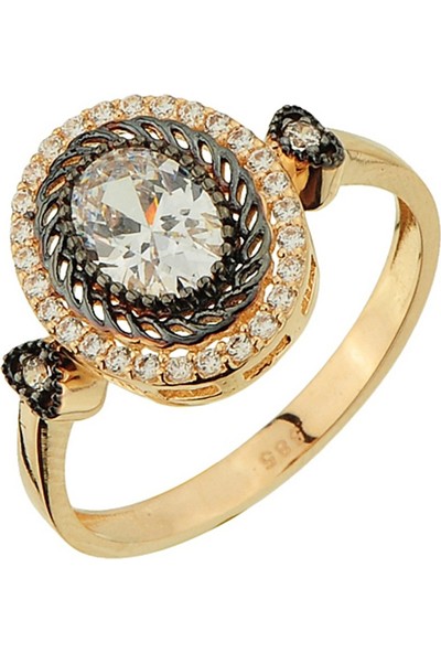 Goldium Altın Elmas Görünümlü Yüzük