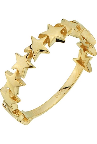 Goldium Altın Yıldızlı Yüzük