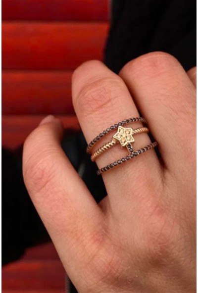 Goldium Altın Yıldız Yüzük