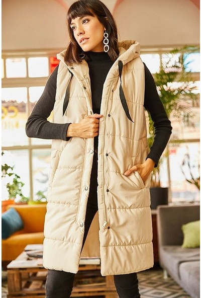 Volt Clothing Kadın Kapüşonlu Şişme Yelek Volt Clothing Kadın Kapüşonlu Şişme Yelek