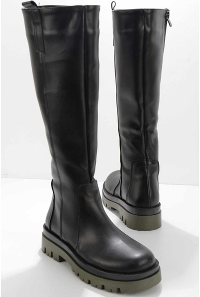 Bambi Siyah Kadın Çizme K038243012