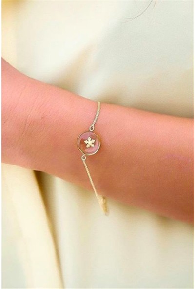 Goldium Altın Kar Tanesi Bileklik