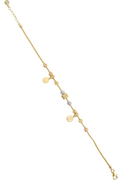 Goldium Altın Dorika Toplu Spiral Bileklik