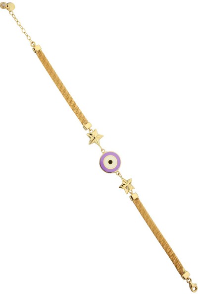 Goldium Altın Yıldızlı Göz Bileklik