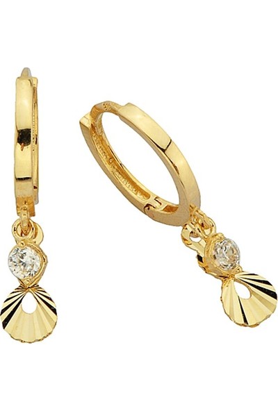 Goldium Altın Halka Küpe