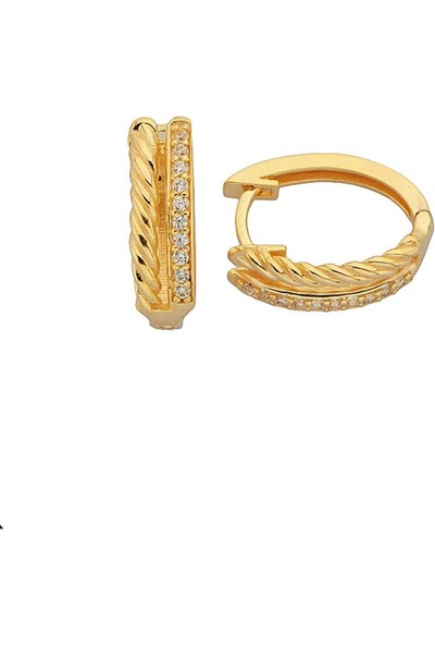 Goldium Altın Tasarım Halka Küpe Goldium Altın Tasarım Halka Küpe