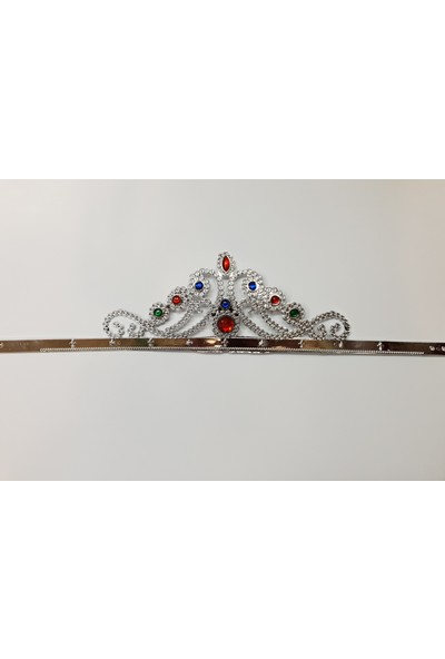 Sinerji Shop Gümüş Renk Plastik Prenses Tacı Kraliçe Tacı 60 cm Sinerji Shop Gümüş Renk Plastik Prenses Tacı Kraliçe Tacı 60 cm