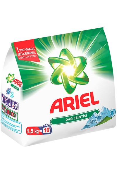 Ariel Matik Çamaşır Deterjanı Dağ Esintisi 1,5 kg x 10