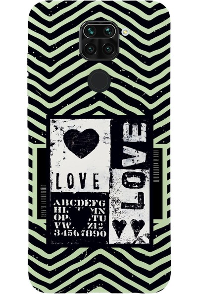 Moodcase Xiaomi Redmi Note 9 Black Love Silikonlu Telefon Kılıfı Moodcase Xiaomi Redmi Note 9 Black Love Silikonlu Telefon Kılıfı