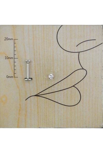 Takıdan Zirkon Tek Taş Çelik Dudak Kıkırdak Tragus Piercing 8mm Takıdan Zirkon Tek Taş Çelik Dudak Kıkırdak Tragus Piercing 8mm